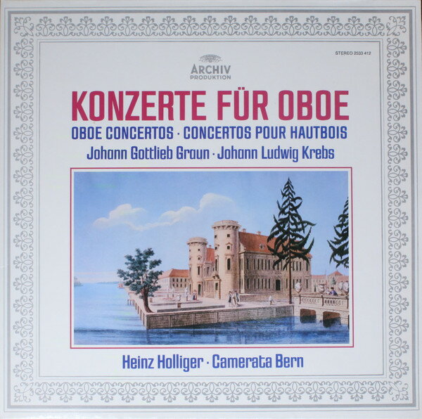 ・アーティスト Johann Gottlieb Graun , Johann Ludwig Krebs , Camerata Bern , Heinz Holliger ・タイトル Konzerte F?r Oboe ・レーベル・型番 Ar...