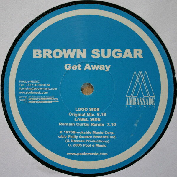・アーティスト Brown Sugar ・タイトル Get Away ・レーベル・型番 Ambassade Records AMBASSADE017 ・フォーマット 12インチレコード ・コンディション(盤) 非常に良い(EX) ・コンディ...