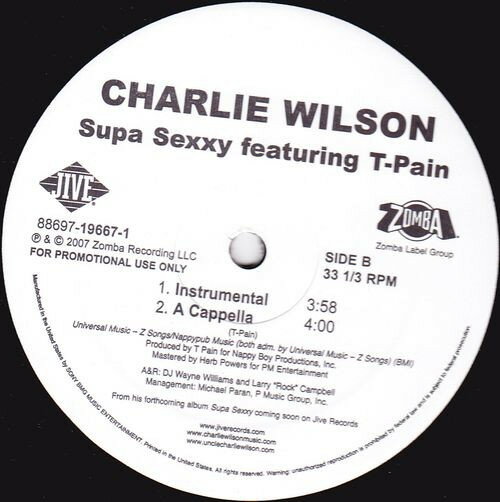 ・アーティスト Charlie Wilson, T-Pain ・タイトル Supa Sexxy ・レーベル・型番 Jive 88697196671 ・フォーマット 12インチレコード ・コンディション(盤) 良い (VG+) ・コンディショ...
