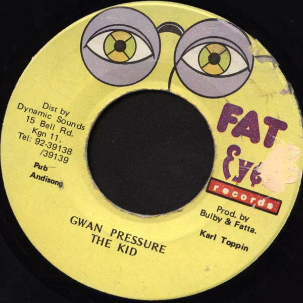 ・アーティスト Kid ・タイトル Gwan Pressure ・レーベル・型番 Fat Eyes Records NONE ・フォーマット 7インチレコード ・コンディション(盤) 悪い (VG-) ・コンディション(ジャケット) ・コン...