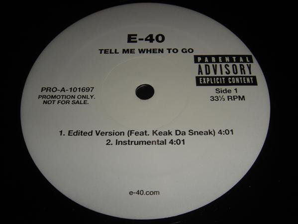 ・アーティスト E-40 ・タイトル Tell Me When To Go ・レーベル・型番 Reprise Records PROA101697 ・フォーマット 12インチレコード ・コンディション(盤) 良い (VG+) ・コンディショ...