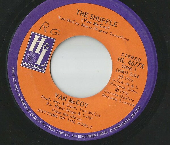 ・アーティスト Van McCoy ・タイトル The Shuffle ・レーベル・型番 H & L Records HL4677X ・フォーマット 7インチレコード ・コンディション(盤) 良い (VG+) ・コンディション(ジャケット)...
