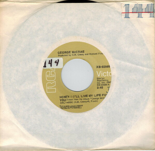 ・アーティスト George McCrae ・タイトル Honey I / Sing a happy song ・レーベル・型番 RCA Victor XB02069 ・フォーマット 7インチレコード ・コンディション(盤) 良い (VG+...