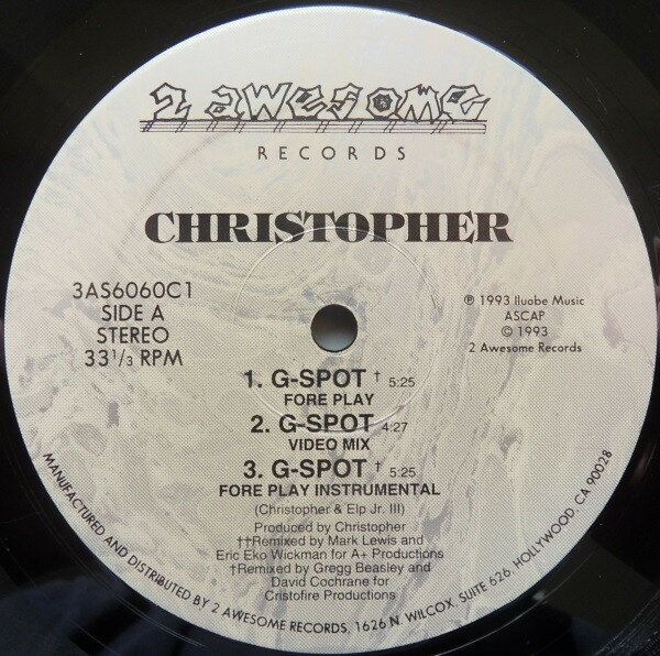 ・アーティスト Christopher (44) ・タイトル G-Spot ・レーベル・型番 2 Awesome Records 3AS6060C1 ・フォーマット 12インチレコード ・コンディション(盤) 良い (VG+) ・コンディシ...