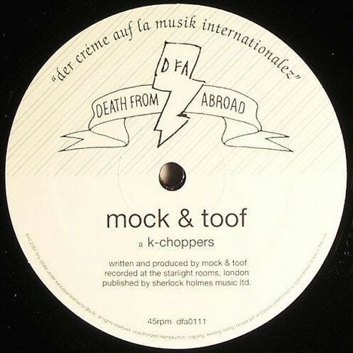 ・アーティスト Mock & Toof ・タイトル K-Choppers / Brownbred ・レーベル・型番 Death From Abroad DFA0111 ・フォーマット 12インチレコード ・コンディション(盤) 良い (VG...