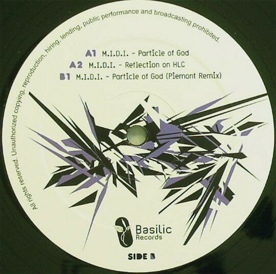 ・アーティスト M.I.D.I. ・タイトル Particle Of God ・レーベル・型番 Basilic Records BASILIC003 ・フォーマット 12インチレコード ・コンディション(盤) 良い (VG+) ・コンディシ...