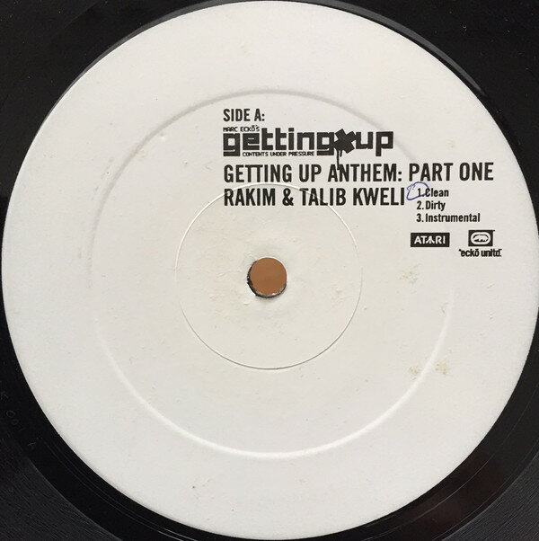 ・アーティスト Rakim & Talib Kweli / Pack FM ・タイトル Getting Up Anthem: Part One ・レーベル・型番 Eck? Unltd. ECK001PROMO ・フォーマット 12インチレコ...