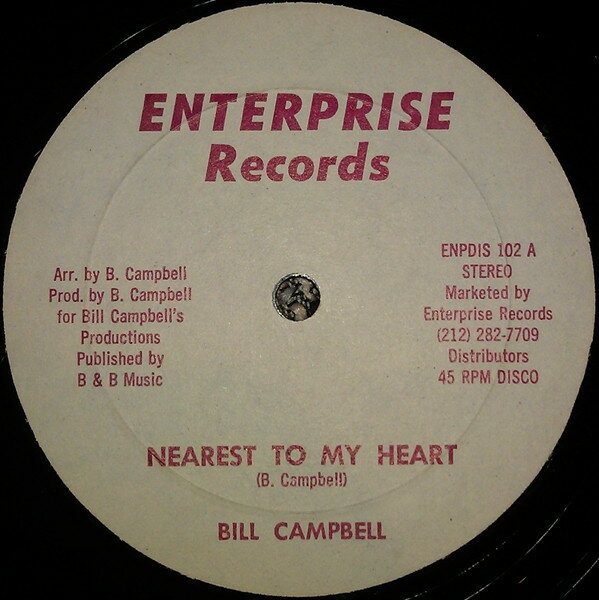 ・アーティスト Bill Campbell ・タイトル Nearest To My Heart ・レーベル・型番 ENTERPRISE ENPDIS102 ・フォーマット 12インチレコード ・コンディション(盤) 良い (VG+) ・コン...