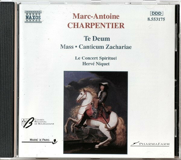 ・アーティスト Le Concert Spirituel, Herve Niquet ・タイトル Te Deum / Mass / Canticum Zachariae ・レーベル・型番 NAXOS 8553175 ・フォーマット CD ・...