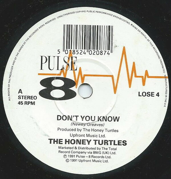 ・アーティスト Honey Turtles ・タイトル Don't You Know ・レーベル・型番 Pulse-8 Records LOSE4 ・フォーマット 7インチレコード ・コンディション(盤) 良い (VG+) ・コンディション...