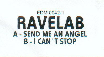・アーティスト Ravelab ・タイトル Send Me An Angel ・レーベル・型番 EDM EDM00421 ・フォーマット 12インチレコード ・コンディション(盤) 良い (VG+) ・コンディション(ジャケット) 良い (...