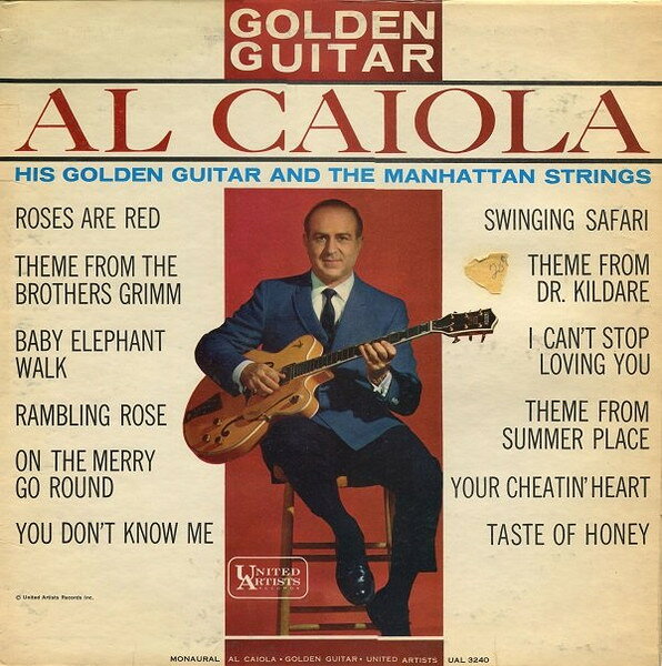 ・アーティスト Al Caiola ・タイトル Golden Guitar ・レーベル・型番 United Artists Records UAL3240 ・フォーマット LPレコード ・コンディション(盤) 良い (VG+) ・コンディシ...