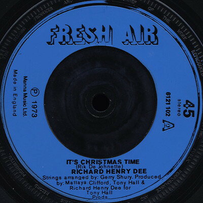 ・アーティスト Richard Henry Dee ・タイトル It's Christmas Time / Transatlantic Flight ・レーベル・型番 Fresh Air (2) 6121102 ・フォーマット 7インチレコ...