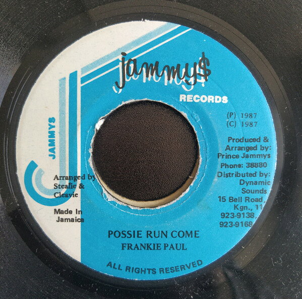・アーティスト Frankie Paul ・タイトル Possie Run Come ・レーベル・型番 Jammy's Records NONE ・フォーマット 7インチレコード ・コンディション(盤) 良い (VG+) ・コンディション(...