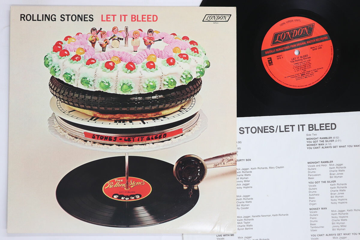 ・アーティスト Rolling Stones ・タイトル Let It Bleed ・レーベル・型番 LONDON 80041NPS4 ・フォーマット LPレコード ・コンディション(盤) 良い (VG+) ・コンディション(ジャケット) ...