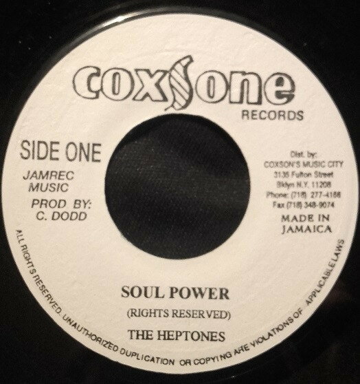 ・アーティスト The Heptones ・タイトル Soul Power / Ain't Nobody Else ・レーベル・型番 Coxsone Records NONE ・フォーマット 7インチレコード ・コンディション(盤) 良い ...