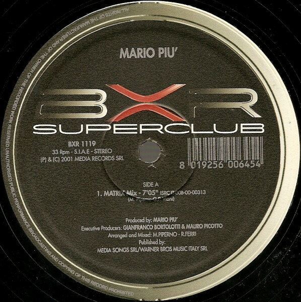 ・アーティスト Mario Pi? ・タイトル Matrix / Morpheus ・レーベル・型番 BXR BXR1119 ・フォーマット 12インチレコード ・コンディション(盤) 非常に良い(EX) ・コンディション(ジャケット) プ...
