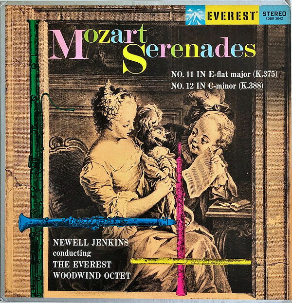 ・アーティスト Newell Jenkins, The Everest Woodwind Octet ・タイトル Mozart Serenades ・レーベル・型番 Everest SDBR3042 ・フォーマット LPレコード ・コンディ...