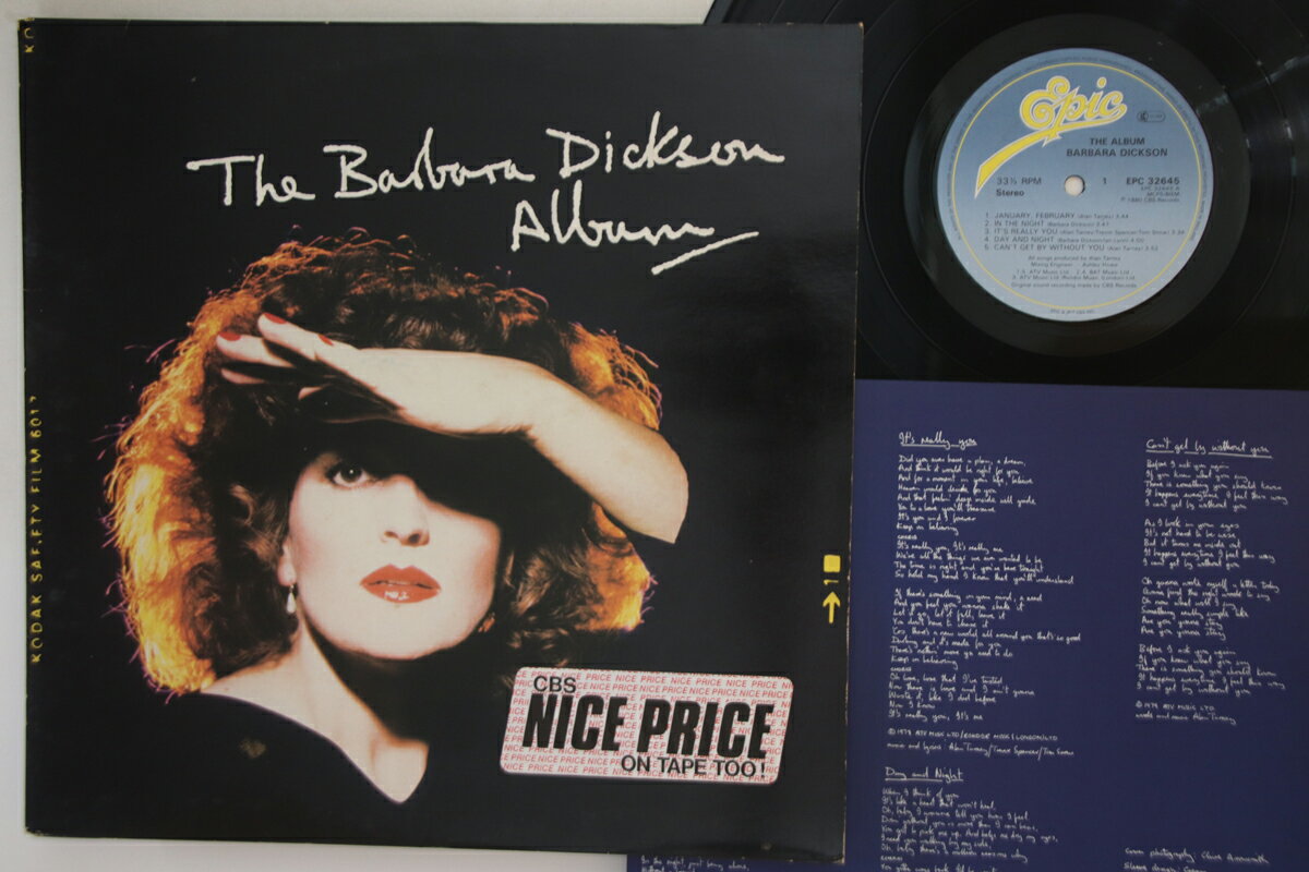 ・アーティスト Barbara Dickson ・タイトル Barbara Dickson Album ・レーベル・型番 EPIC EPC32645 ・フォーマット LPレコード ・コンディション(盤) 良い (VG+) ・コンディション(...