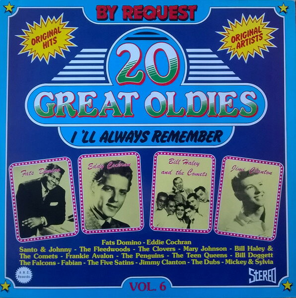 ・アーティスト Various ・タイトル 20 Great Oldies I'll Always Remember Vol. 6 ・レーベル・型番 ARC Records 00680 ・フォーマット LPレコード ・コンディション(盤) ...