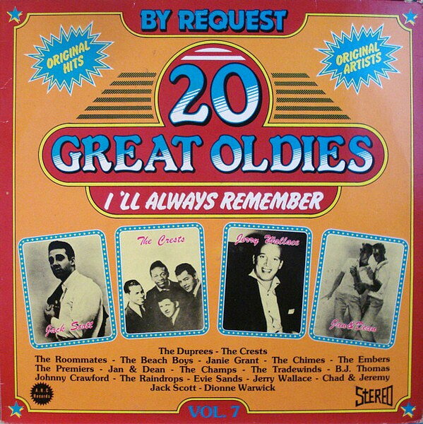 ・アーティスト Various ・タイトル 20 Great Oldies I'll Always Remember Vol. 7 ・レーベル・型番 ARC Records 00780 ・フォーマット LPレコード ・コンディション(盤) ...