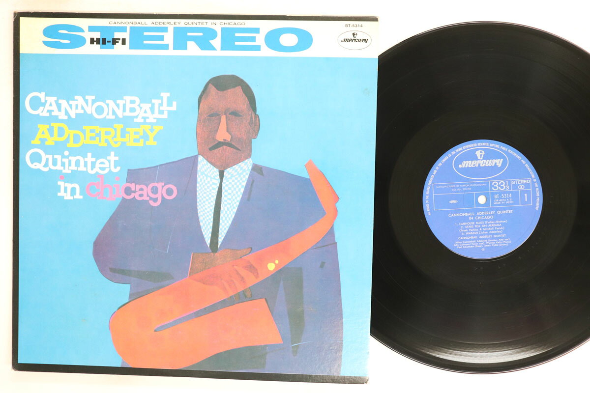 ・アーティスト Cannonball Adderley ・タイトル In Chicago ・レーベル・型番 MERCURY BT5314 ・フォーマット LPレコード ・コンディション(盤) 可 (VG) ・コンディション(ジャケット) 可...