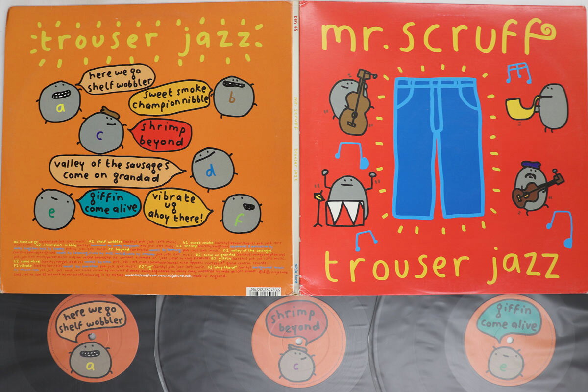 ・アーティスト Mr. Scruff ・タイトル Trouser Jazz ・レーベル・型番 NINJA TUNE ZEN65 ・フォーマット 12インチレコード ・コンディション(盤) 良い (VG+) ・コンディション(ジャケット) 良...