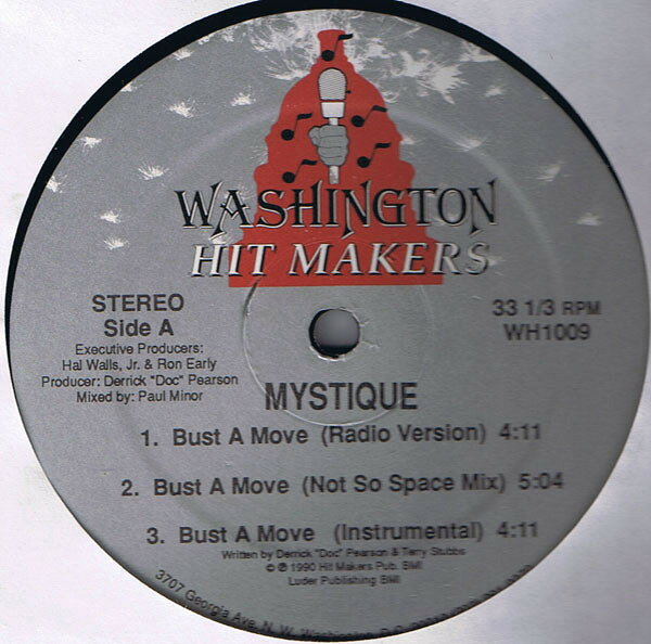 ・アーティスト Mystique ・タイトル Bust A Move ・レーベル・型番 Washington Hit Makers WH1009 ・フォーマット 12インチレコード ・コンディション(盤) 非常に良い(EX) ・コンディショ...
