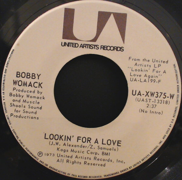 ・アーティスト Bobby Womack ・タイトル Lookin' For A Love / Let It Hang Out ・レーベル・型番 United Artists Records UAXW375W ・フォーマット 7インチレコー...