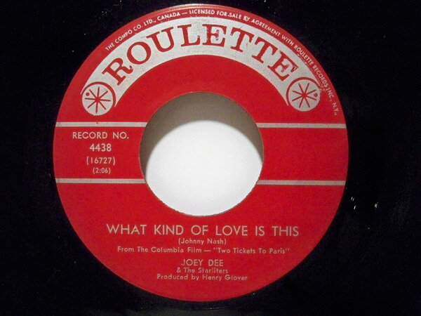 ・アーティスト Joey Dee ・タイトル What Kind Of Love Is This / Wing - Ding ・レーベル・型番 Roulette 4438 ・フォーマット 7インチレコード ・コンディション(盤) 良い (V...