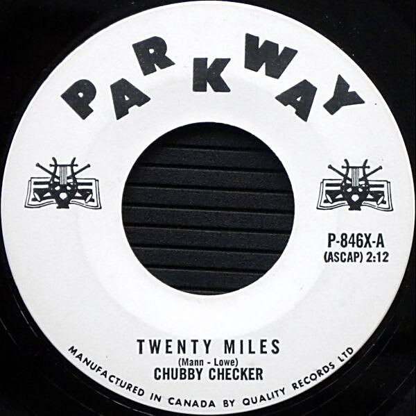 ・アーティスト Chubby Checker ・タイトル Twenty Miles / Jamaica Farewell ・レーベル・型番 Parkway P846X ・フォーマット 7インチレコード ・コンディション(盤) 良い (VG+...