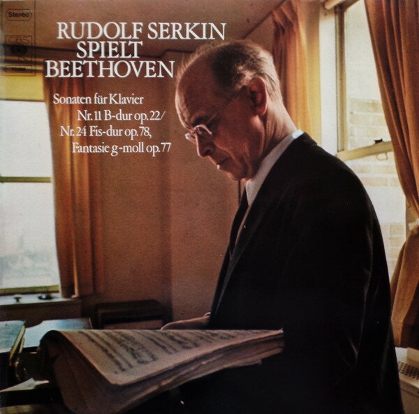 ・アーティスト Rudolf Serkin ・タイトル Beethoven, Sonaten Fur Klavier Nr. 11 B-dur Op. 22; Nr. 24 Fis-dur Op. 78; Fantasie G-moll ・...