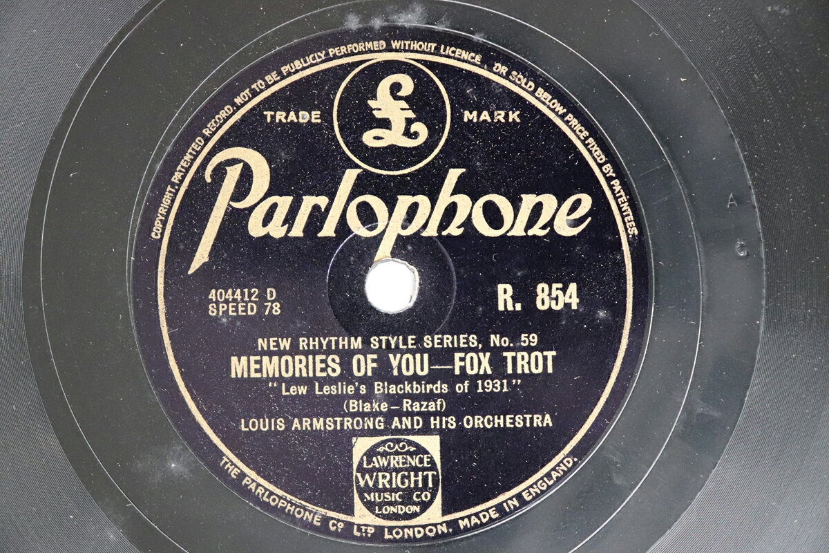 ・アーティスト Louis Armstrong & His Orchestra / Three Boswell Sisters ・タイトル Memories Of You / Gee, But I'd Like To Make You Ha...