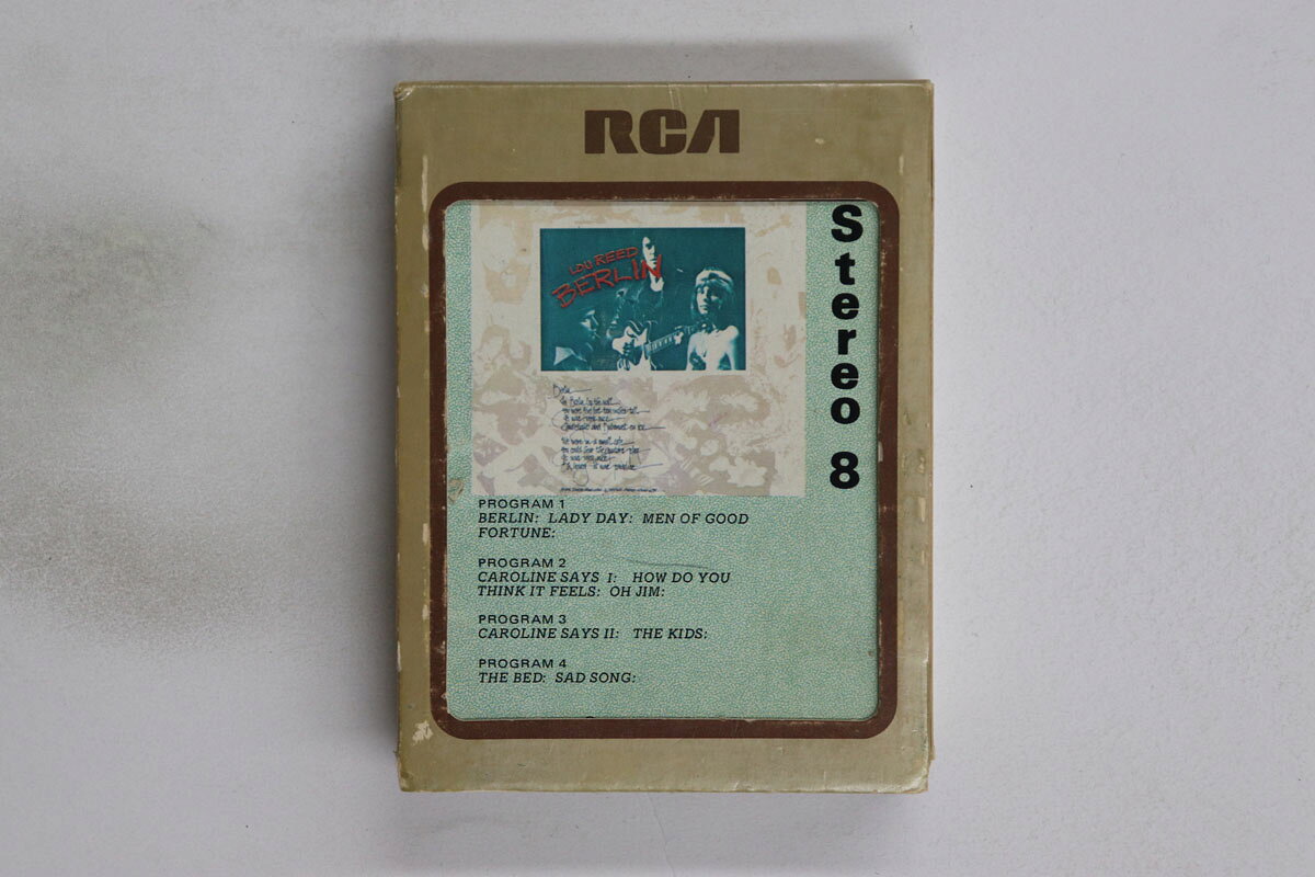 ・アーティスト Lou Reed ・タイトル Berlin(8-track) ・レーベル・型番 RCA APS10207 ・フォーマット カセットテープ ・コンディション(盤) 良い (VG+) ・コンディション(ジャケット) 可 (VG)...