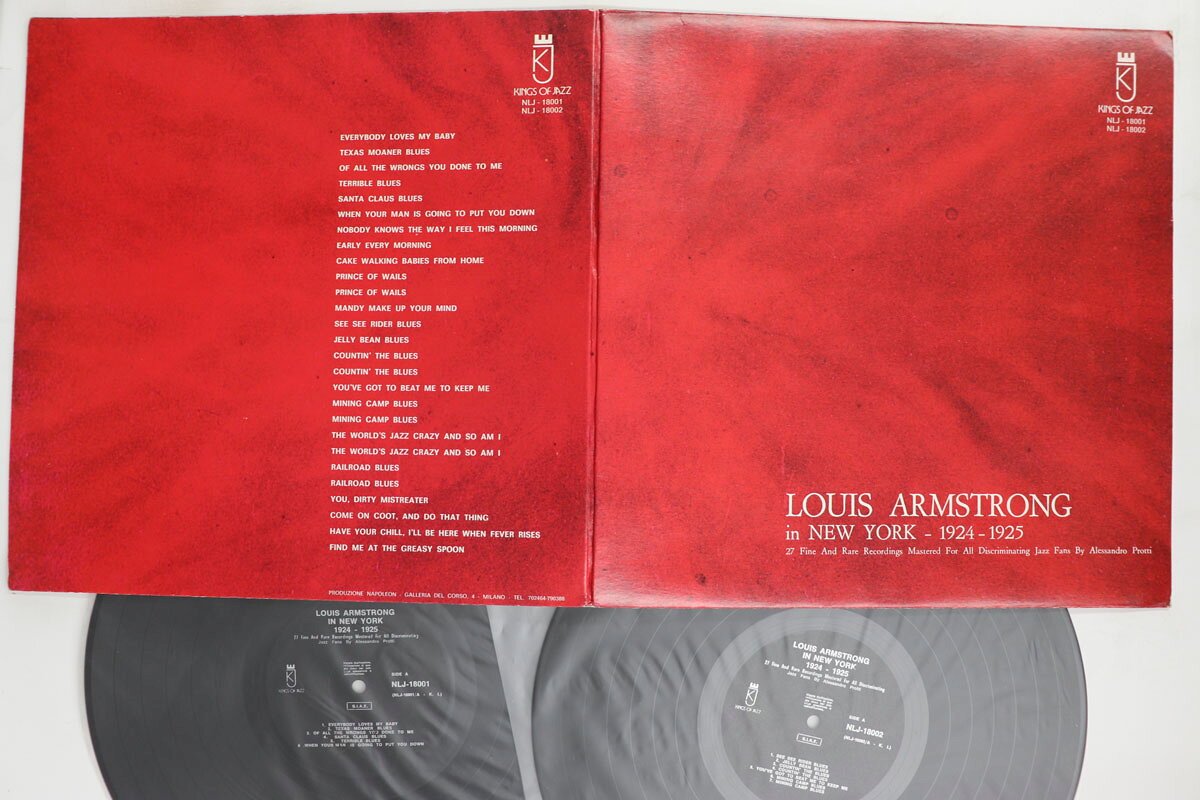 ・アーティスト Louis Armstrong ・タイトル Louis Armstrong In New York (1924 - 1925) ・レーベル・型番 KING OF JAZZ NLJ180012 ・フォーマット LPレコード ・...