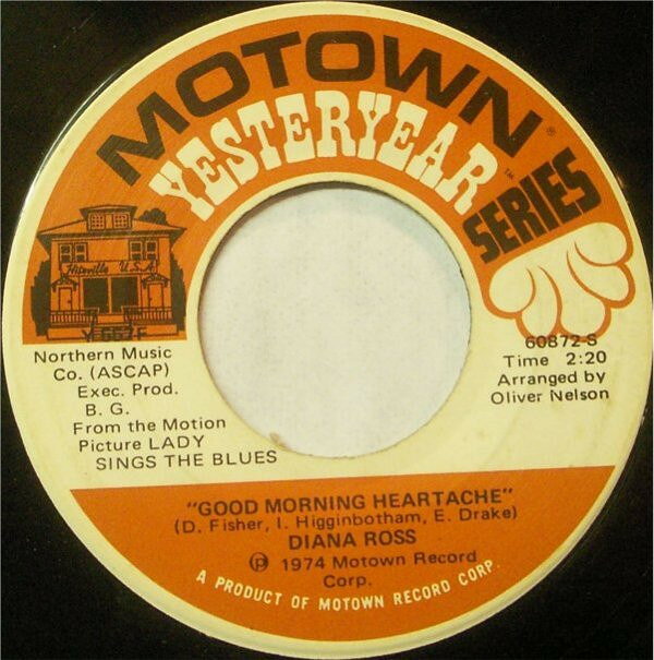 ・アーティスト Diana Ross ・タイトル Good Morning Heartache / Touch Me In The Morning ・レーベル・型番 Motown 61470RE1 ・フォーマット 7インチレコード ・コンデ...