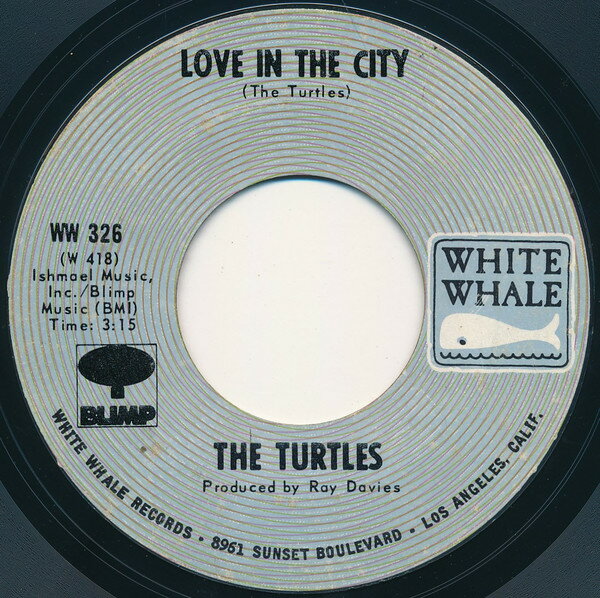 ・アーティスト The Turtles ・タイトル Love In The City ・レーベル・型番 White Whale WW326 ・フォーマット 7インチレコード ・コンディション(盤) 良い (VG+) ・コンディション(ジャケ...