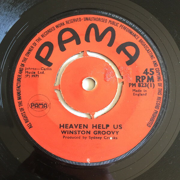 ・アーティスト Winston Groovy ・タイトル Heaven Help Us ・レーベル・型番 Pama Records PM823 ・フォーマット 7インチレコード ・コンディション(盤) 良い (VG+) ・コンディション(ジ...