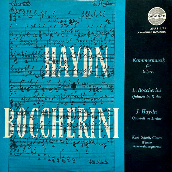 ・アーティスト Luigi Boccherini / Joseph Haydn : Karl Scheit , Wiener Konzerthausquartett ・タイトル Quintet In D Major For Guitar A...