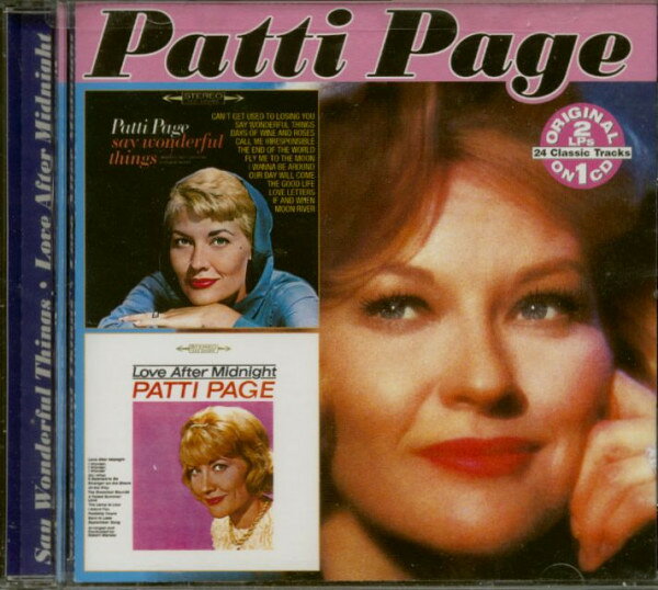 ・アーティスト Patti Page ・タイトル Say Wonderful Things: Love After Midnight ・レーベル・型番 Collectables COLCD7598 ・フォーマット CD ・コンディション(盤...