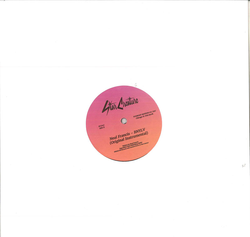 ・アーティスト Neal Francis ・タイトル BNYLV (Derrick Carter Remix) ・レーベル・型番 Star Creature SC1242 ・フォーマット 12インチレコード ・コンディション(盤) 新品 (...