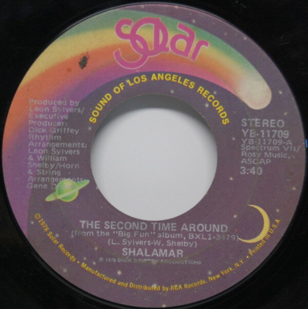 ・アーティスト Shalamar ・タイトル The Second Time Around ・レーベル・型番 Solar YB11709 ・フォーマット 7インチレコード ・コンディション(盤) 可 (VG) ・コンディション(ジャケット)...
