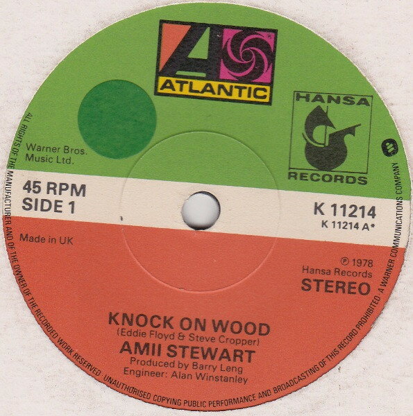 ・アーティスト Amii Stewart ・タイトル Knock On Wood ・レーベル・型番 Atlantic K11214 ・フォーマット 7インチレコード ・コンディション(盤) 良い (VG+) ・コンディション(ジャケット) ...