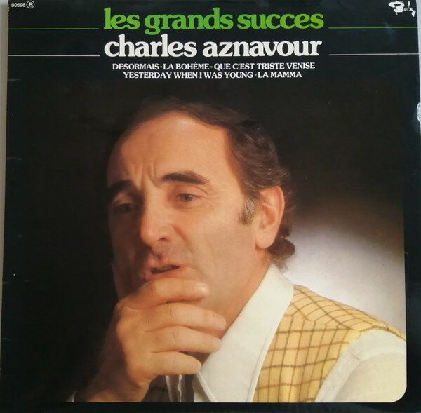 ・アーティスト Charles Aznavour ・タイトル Les Grands Succes ・レーベル・型番 Barclay 80598 ・フォーマット LPレコード ・コンディション(盤) 非常に良い(EX) ・コンディション(ジャ...