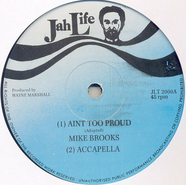 ・アーティスト Mike Brooks ・タイトル Ain't Too Proud ・レーベル・型番 Jah Life JLT2000 ・フォーマット LPレコード ・コンディション(盤) 良い (VG+) ・コンディション(ジャケット) ...