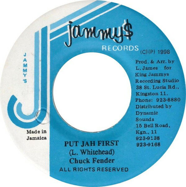 ・アーティスト Chuck Fender ・タイトル Put Jah First / Version King Selassie ・レーベル・型番 Jammy's Records NONE ・フォーマット 7インチレコード ・コンディション...