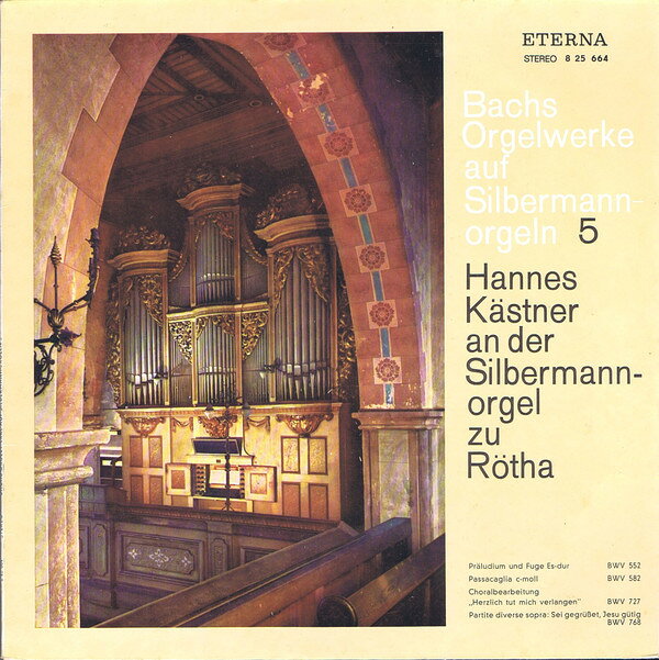 ・アーティスト Bach, Hannes Kastner ・タイトル Hannes Kastner An Der Silbermannorgel Zu Rotha (Praludium Und Fuge Es-dur Bwv 582 / P...