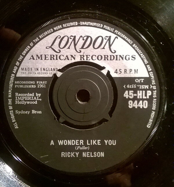 ・アーティスト Ricky Nelson ・タイトル Everlovin' ・レーベル・型番 London Records 45HLP9440 ・フォーマット 7インチレコード ・コンディション(盤) 良い (VG+) ・コンディション(ジ...