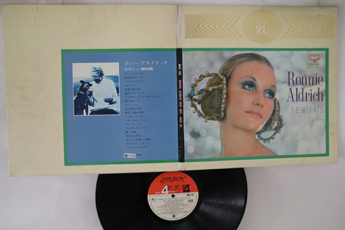 ・アーティスト Ronnie Aldrich & His Two Pianos, The London Festival Orchestra ・タイトル New Hits Max 20 ・レーベル・型番 LONDON MAX104 ・フォー...