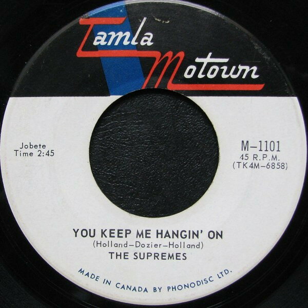 ・アーティスト Supremes ・タイトル You Keep Me Hangin' On ・レーベル・型番 TAMLA MOTOWN M1101 ・フォーマット 7インチレコード ・コンディション(盤) 可 (VG) ・コンディション(ジ...